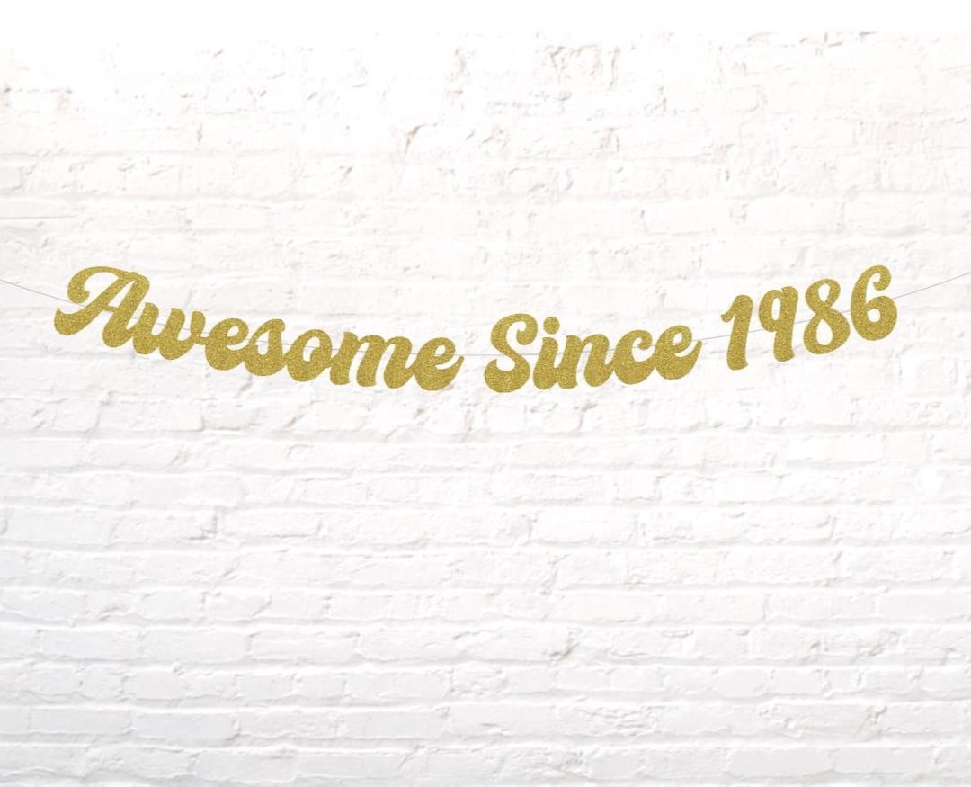 40th Birthday Banner, Choose the Year & Color, Custom Birthday Banner ...