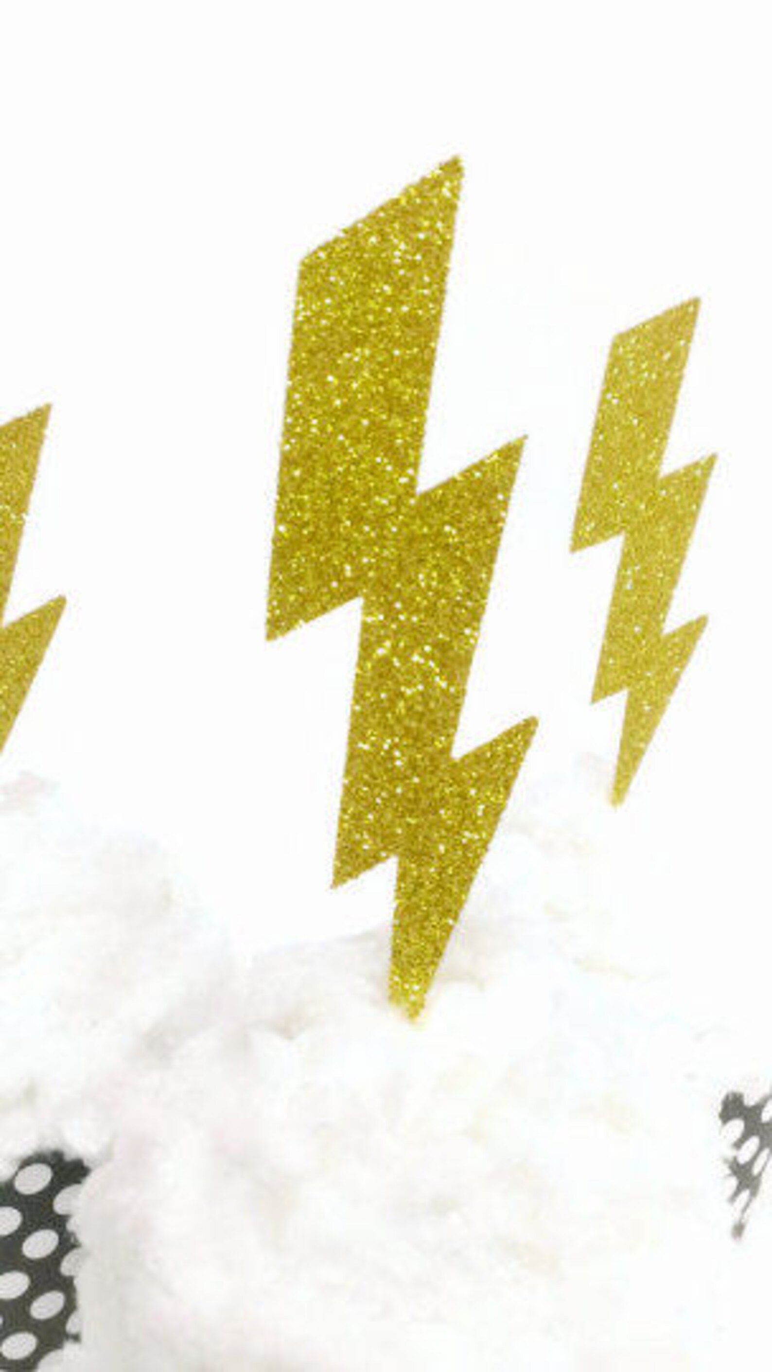 Lightning Bolt Cupcake Toppers or Food Picks Superhero - Etsy