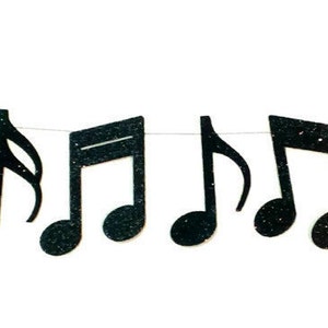 Music Note Garland, Wedding Garland, Recital, Bat Mitzvah, Bar Mitzvah ...
