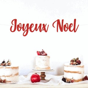 Joyeux Noel Banner, French Holiday Banner, Merry Christmas Banner, Free ...