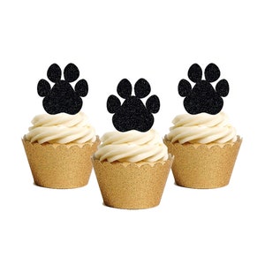 Paw Print Cupcake Toppers, Puppy Pawty, Pet Themed, Patrol Pawty, Fur ...