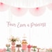 Four Ever a Princess Birthday Banner, 4th Birthday, 4 Ever a Princess ...