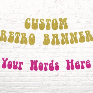 Custom Retro Banner Personalized Banner 70's Disco - Etsy