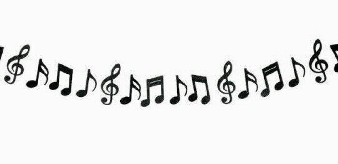 Music Note Garland, Wedding Garland, Recital, Bat Mitzvah, Bar Mitzvah ...
