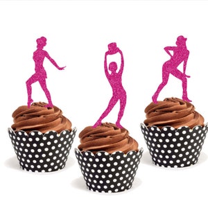 Jazz Tap Dancer Cupcake & Cake Toppers, Dress Rehearsal Recital Party ...