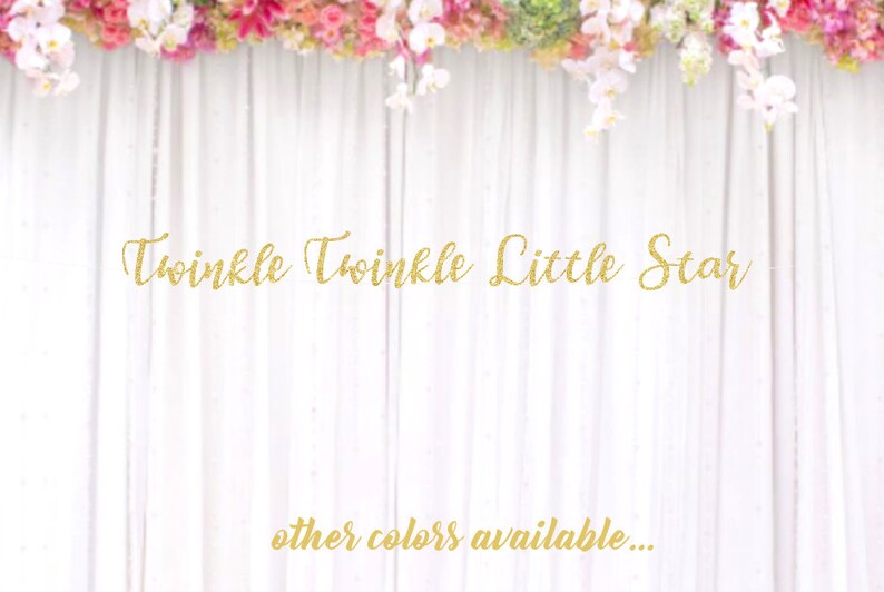 Twinkle Twinkle Little Star Banner Baby Shower Banner Baby - Etsy
