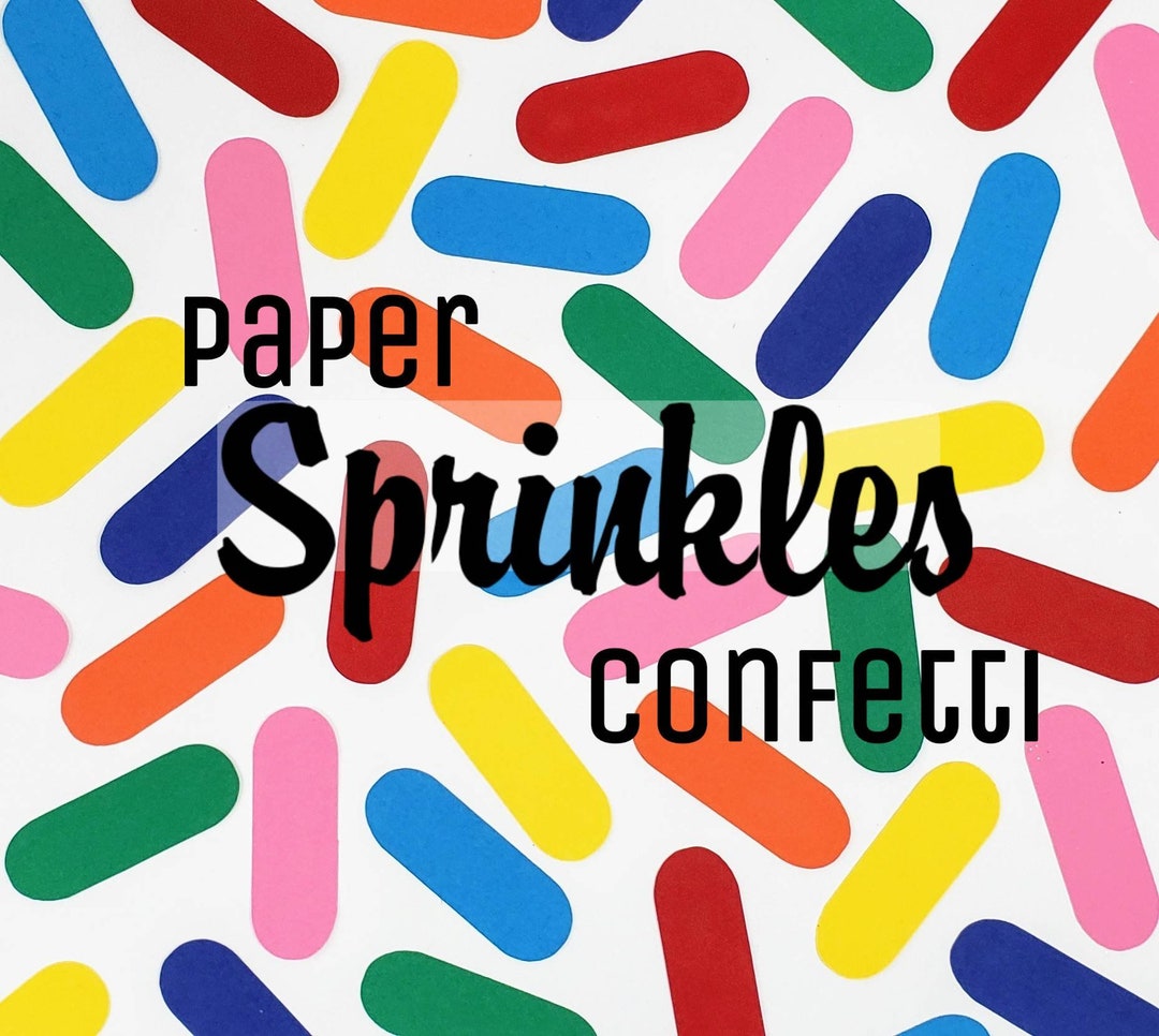 Paper Sprinkles Confetti, Donut Birthday Party, Cupcake Sprinkles ...
