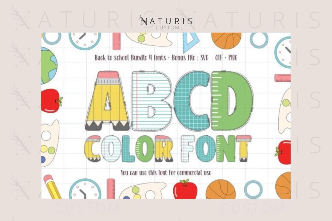 Back to School Font Font Text School Inspired Text School Inspired Font ...