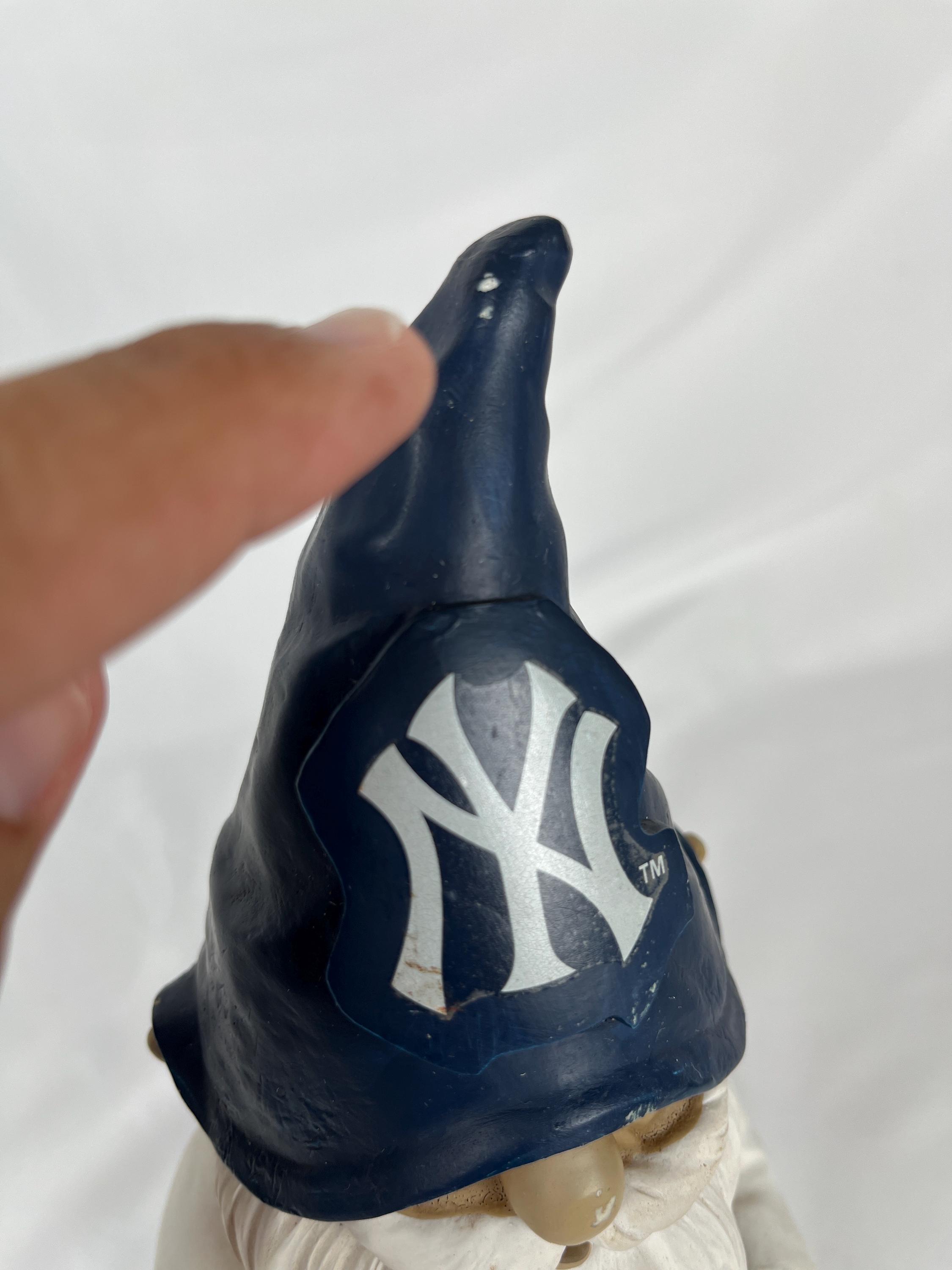 New York Yankees Male Gnome Caricature Statue 11.5 Resin Walking Stick ...