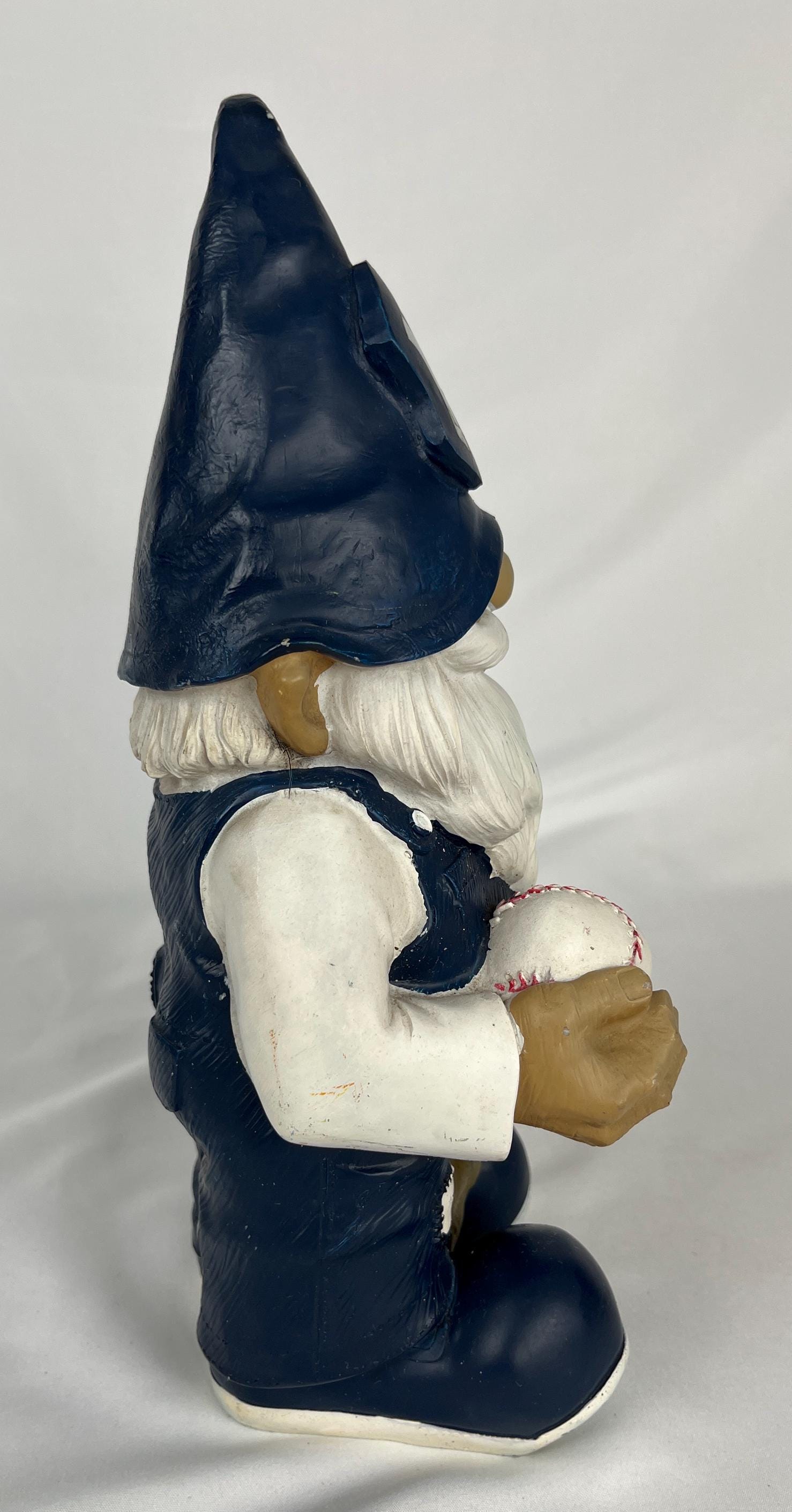 New York Yankees Male Gnome Caricature Statue 11.5 Resin Walking Stick ...