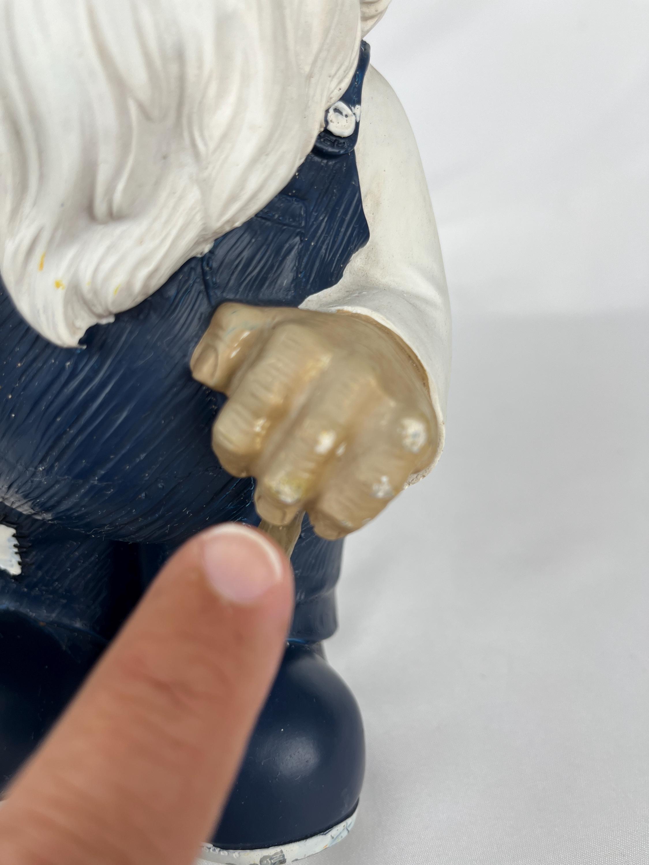 New York Yankees Male Gnome Caricature Statue 11.5 Resin Walking Stick ...