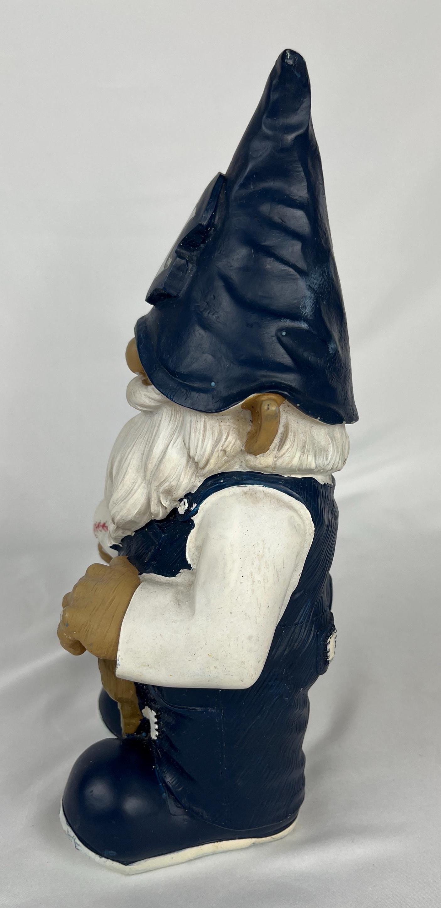 New York Yankees Male Gnome Caricature Statue 11.5 Resin Walking Stick ...