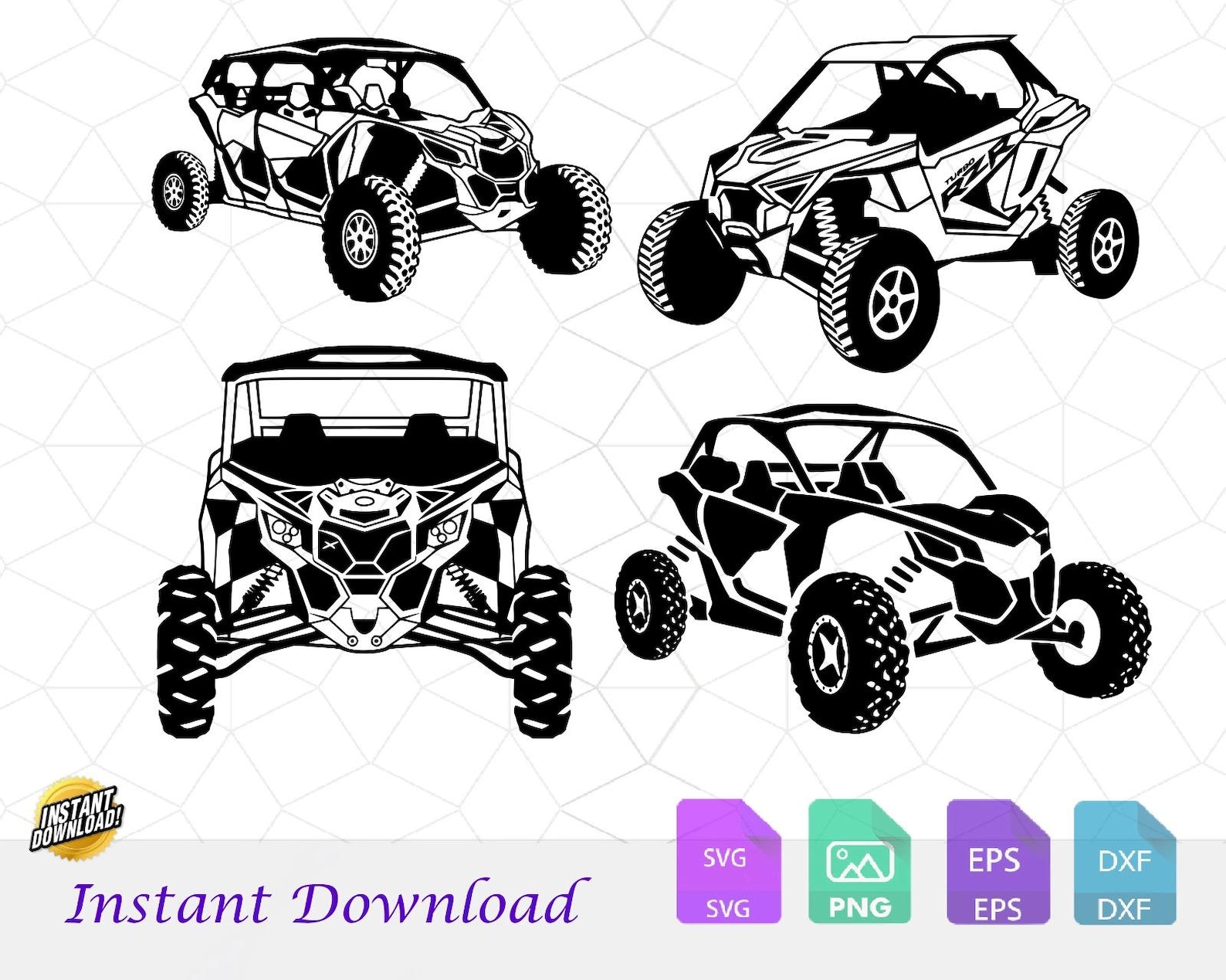 Can-am, Sxs, Utv Bundle, Can-am Clipart, Can Am Svg,eps, Png, Digital ...