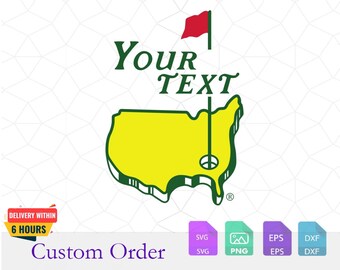 Custom Masters Symbol Black Svg, Custom, Masters, Golf Party Svg, Png ...
