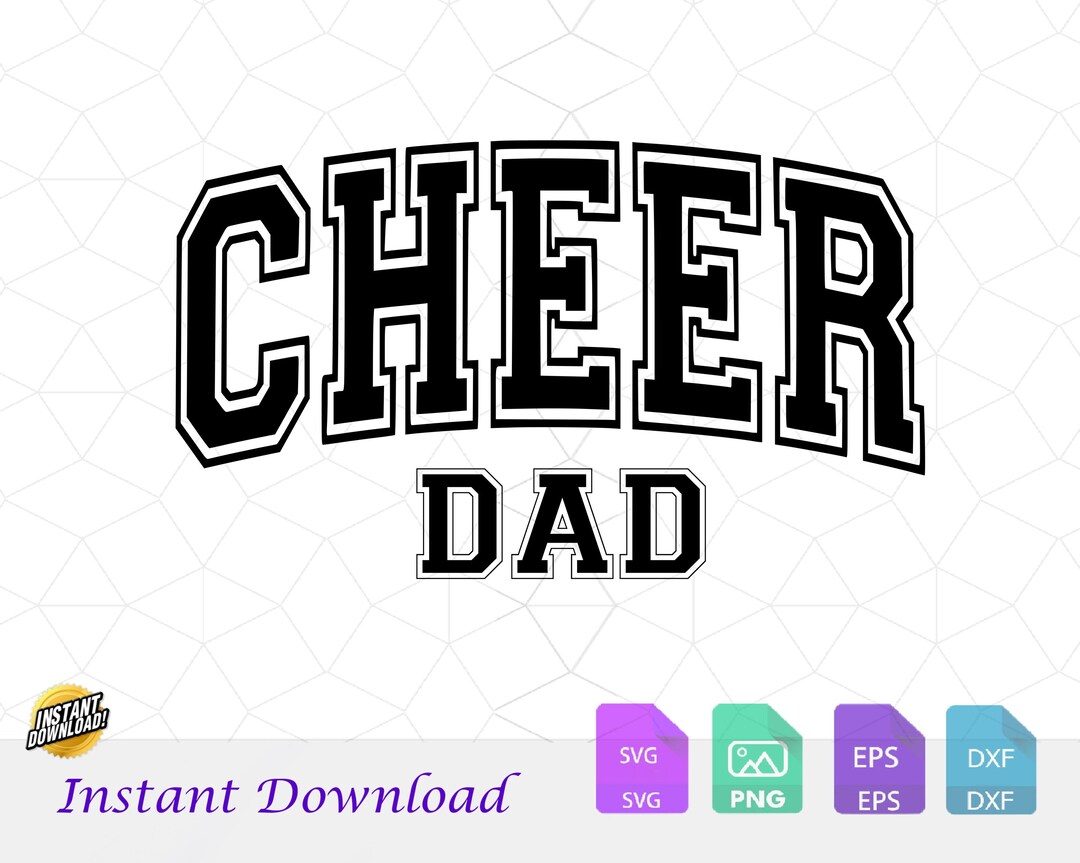 Cheer Dad SVG, PNG, Cheer Dad, Cheer Dad Shirt Svg, Cheer Dad Varsity ...
