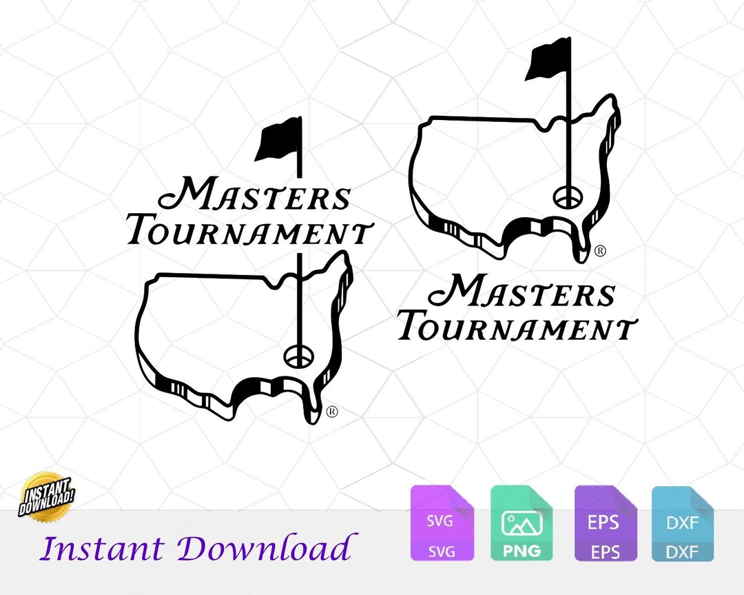 Masters Symbol Black Svg, Masters Golf Party Svg, Png, Masters Party ...