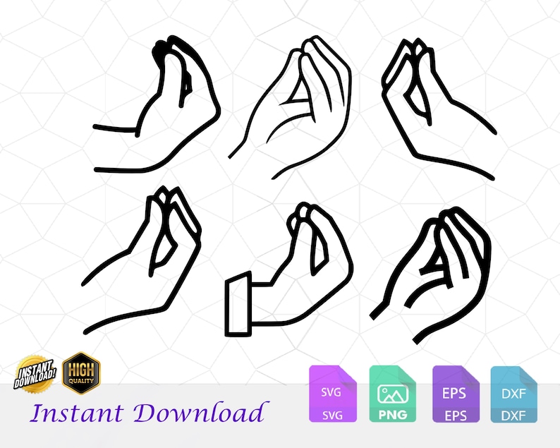 Italian Hand Gesture Svg, Italy Hand Sign Clipart, Italian Hand Sign ...