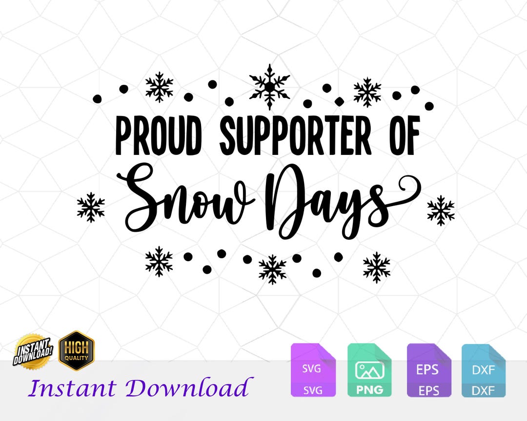 Teacher Svg, Winter Teacher SVG, Proud Supporter of Snow Days Svg, Svg ...