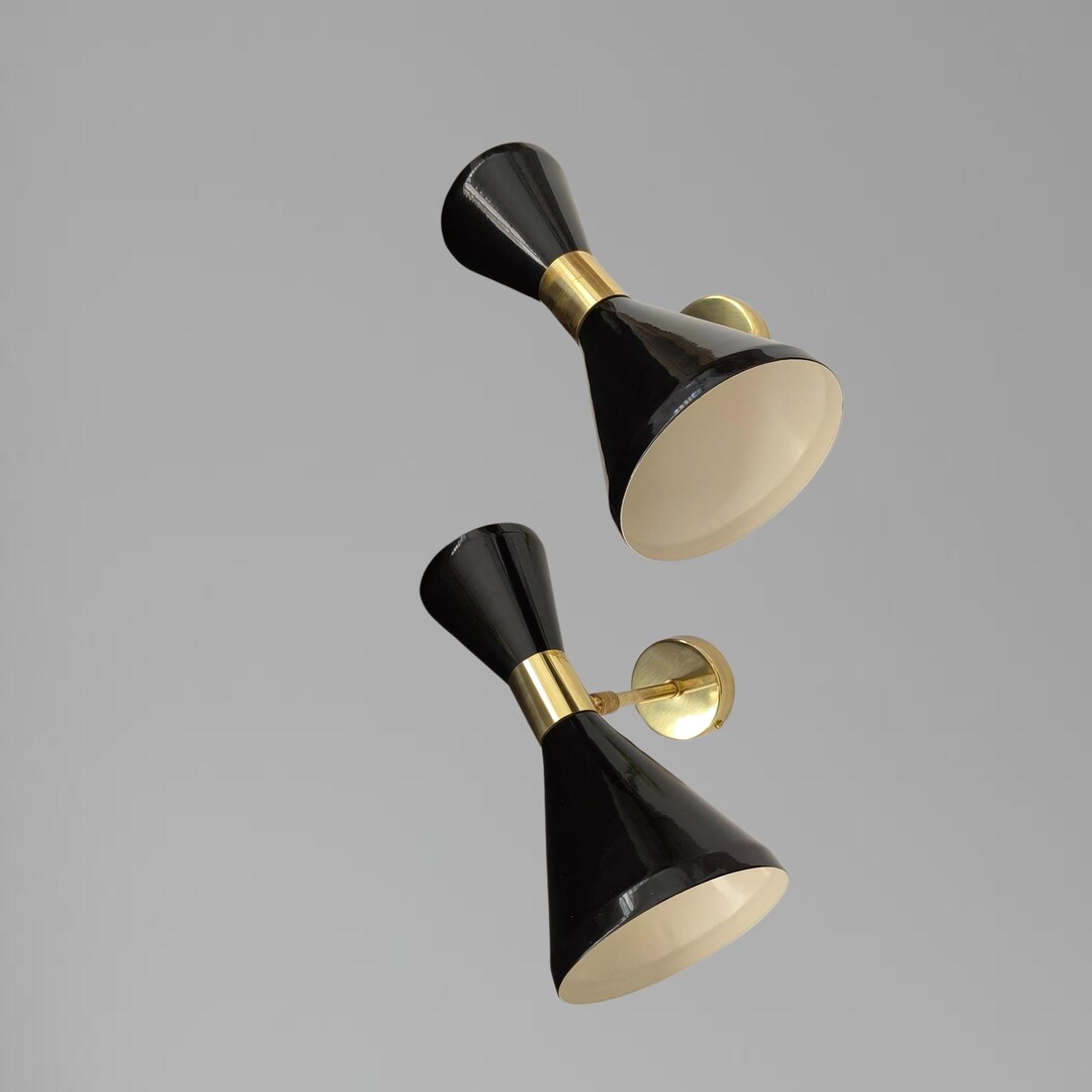 Pair of Mid Century Retro Modern Wall Light Pair Stilnovo Diabolo ...