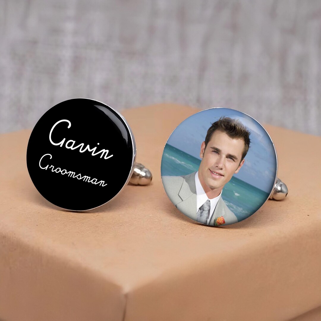 Personalised Engraved Groomsmen Groom Best Man Cufflinks Gifts, Wedding ...