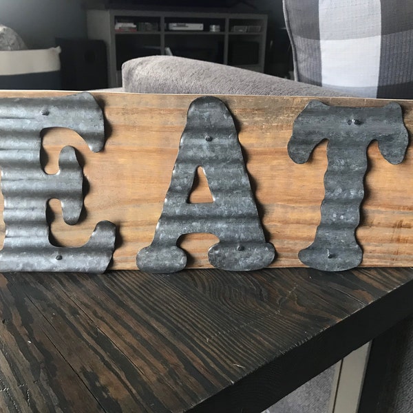 Corrugated Metal Sign - Etsy