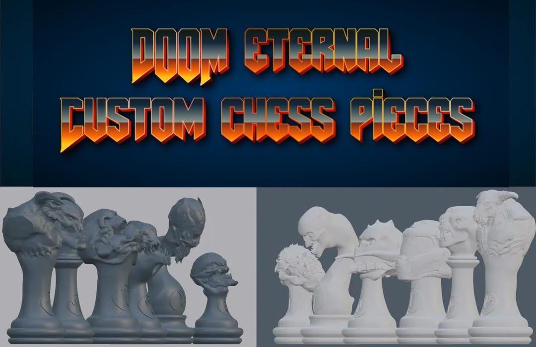 Doom Eternal Monster Chess Piece – Unique Gamer Collectible, Decor ...