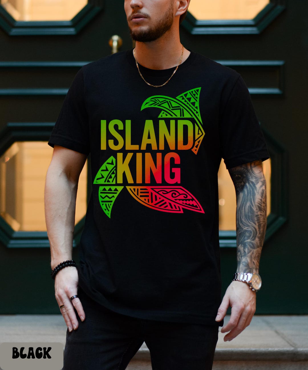 Island King Tribal T-shirt – Polynesian Tattoo, Islander Pride - Etsy