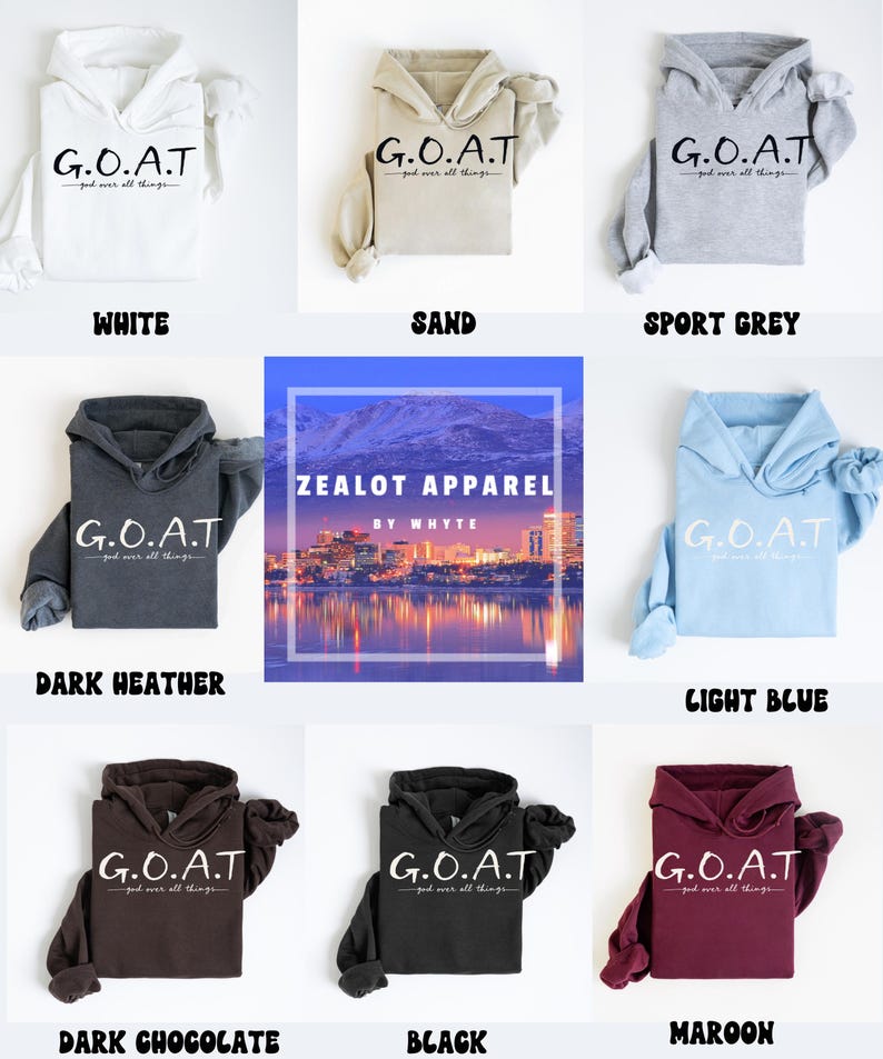 G.O.A.T. Christian T-shirt: God Over All Things, Faith-based Tee - Etsy