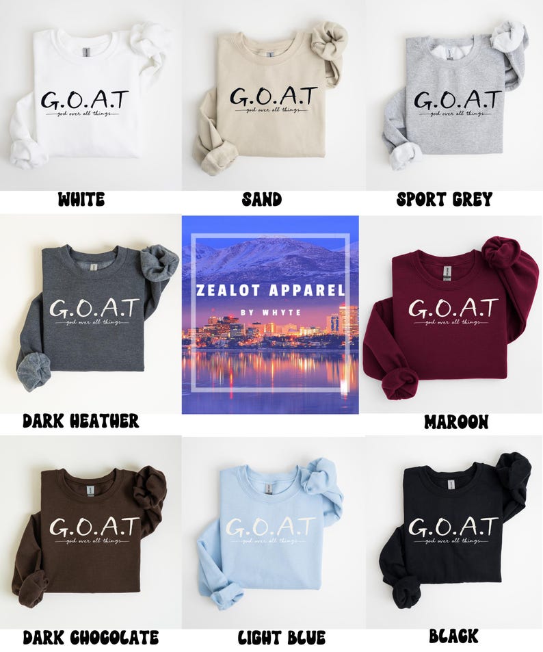 G.O.A.T. Christian T-shirt: God Over All Things, Faith-based Tee - Etsy