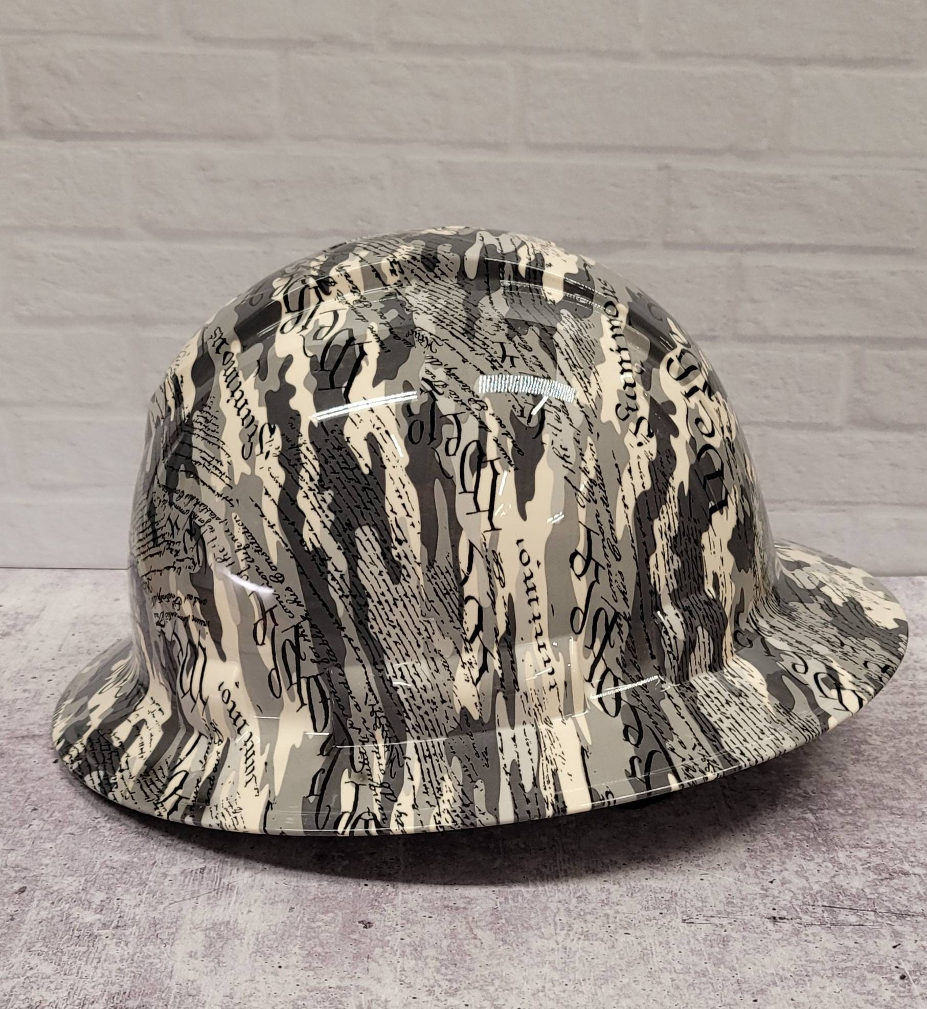 Full Brim Custom Hydro Dipped Camo We the People Hardhat, Helmet - Etsy