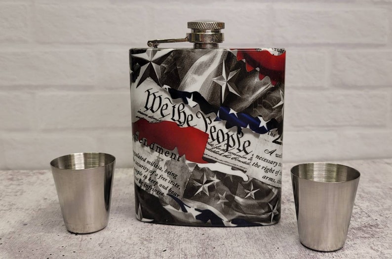 2nd Amendment We the People Flask Set - Etsy