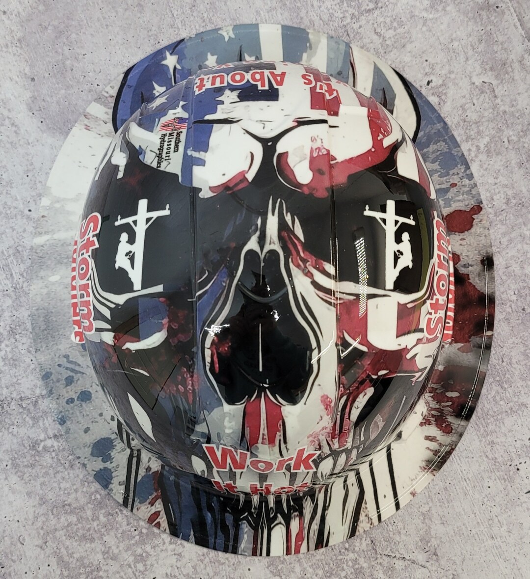 Work It Hot Lineman Custom Hydro Dipped Full Brim Hard Hat, Helmet - Etsy