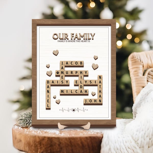Scrabble Name Sign - Etsy