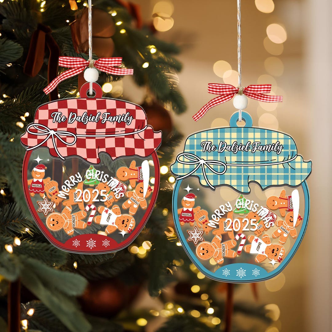 Personalized Gingerbread Christmas Tree Home Decor, Grandparents ...