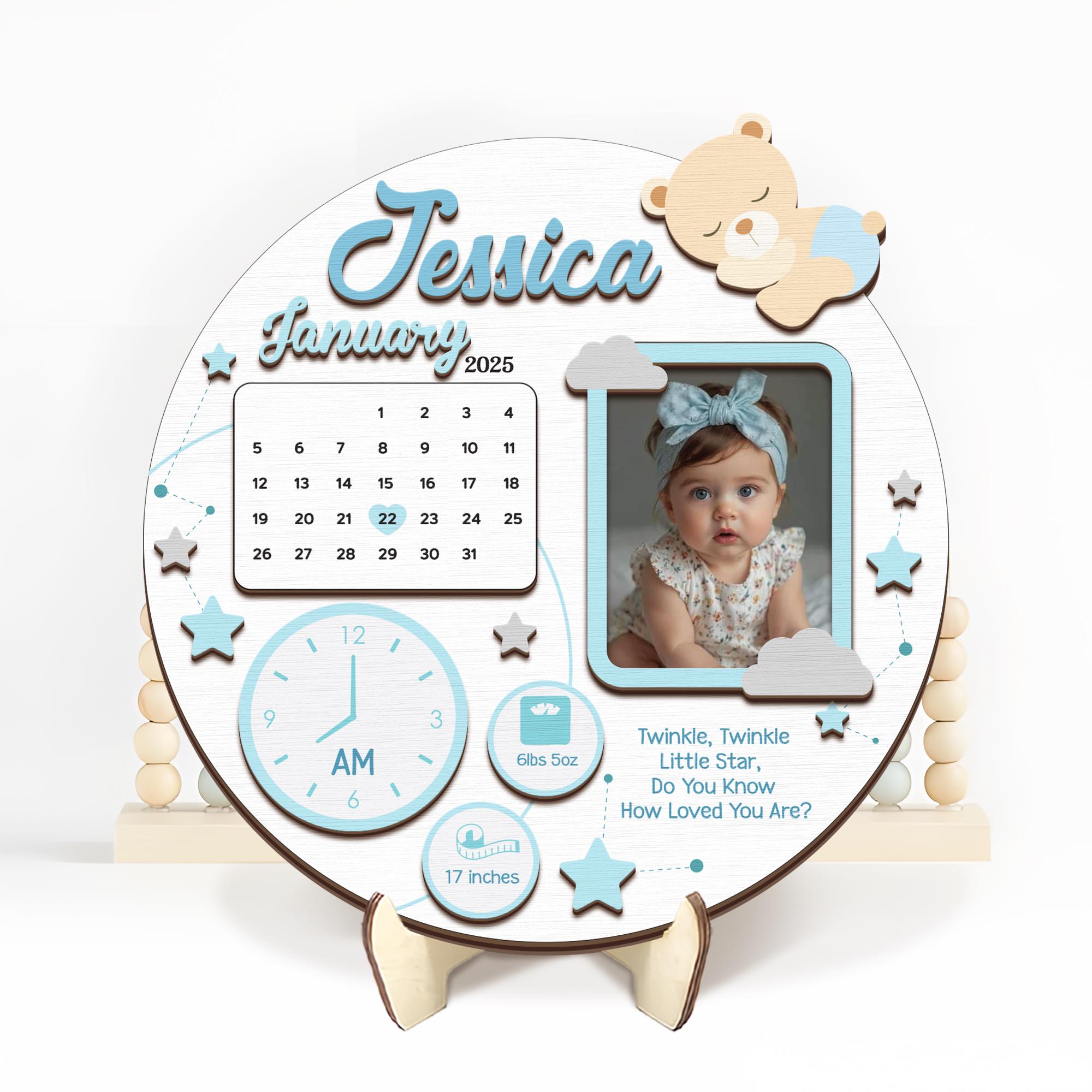 Baby Photo Keepsake Gifts, Baby Birth Announcement, Newborn Gift ...