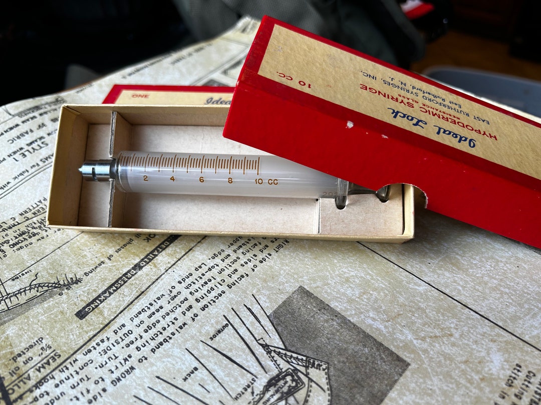 Antique Glass Syringe - Etsy