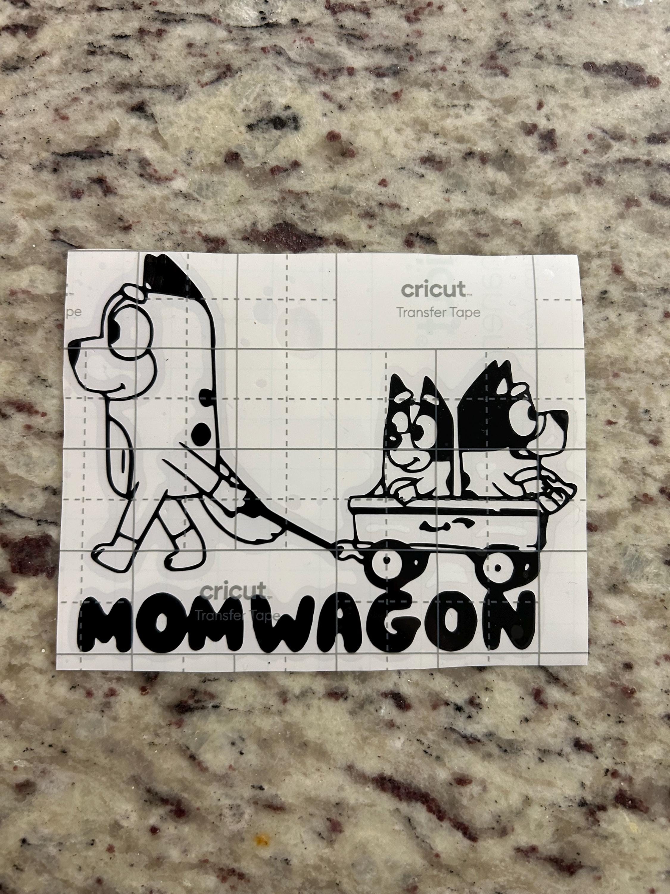 Bluey Inspired Car Sticker, Bumper Sticker, Mom Wagon Family, Truck ...