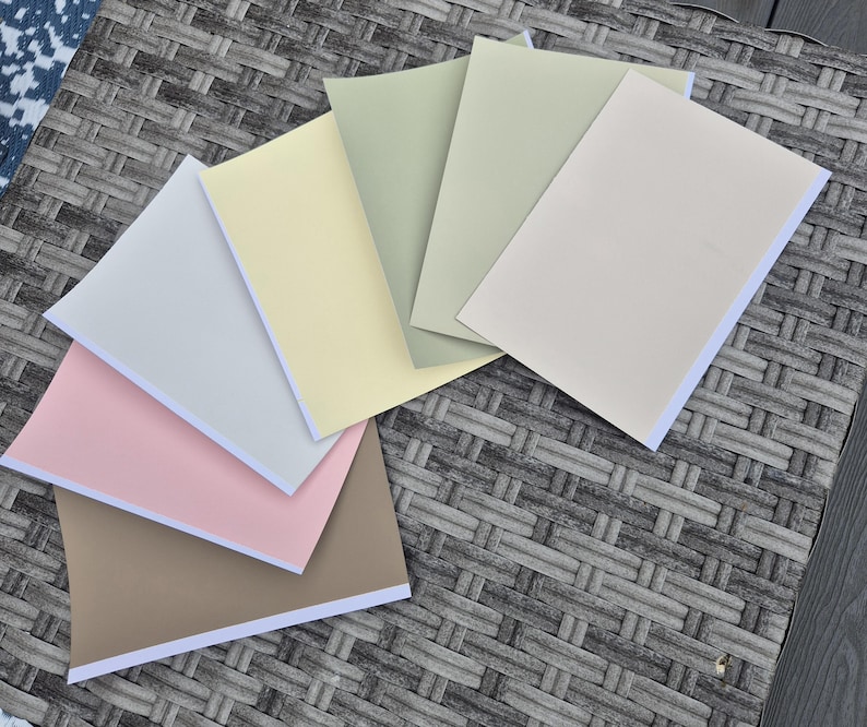 Farrow & Ball - Hand Painted Sample Colour Cards , Size A5 ( 15cm X ...