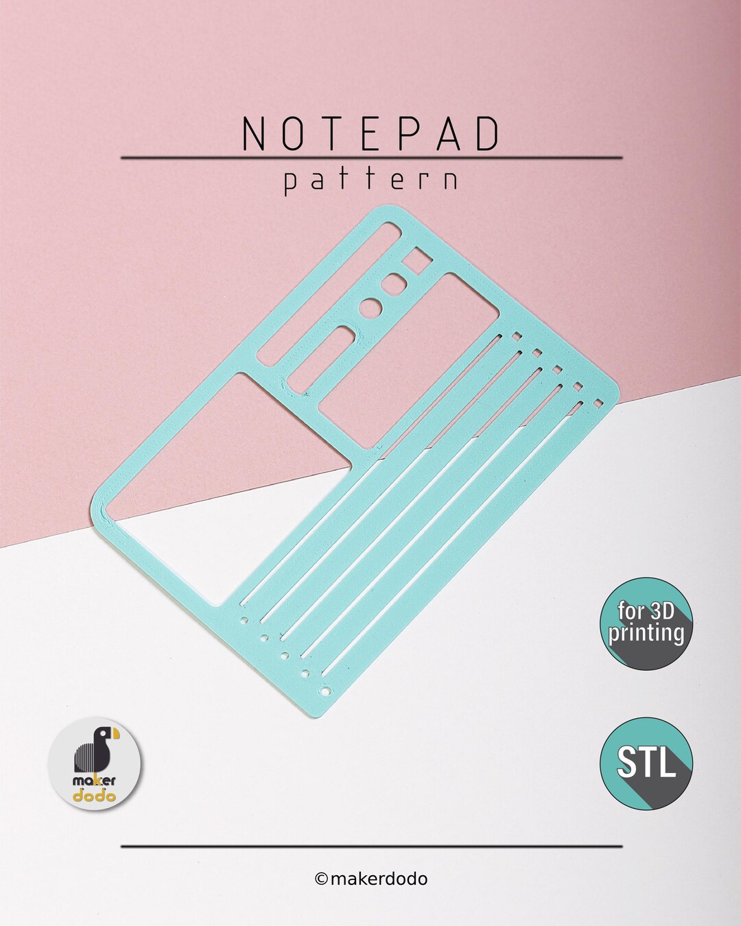 Line and Shape Stencil for Plain Paper STL File - Design and Sketch ...
