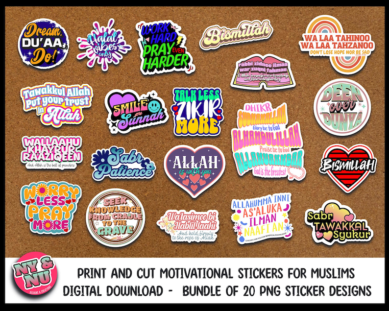 20 Print and Cut Printable Sublimation PNG Download Motivational ...