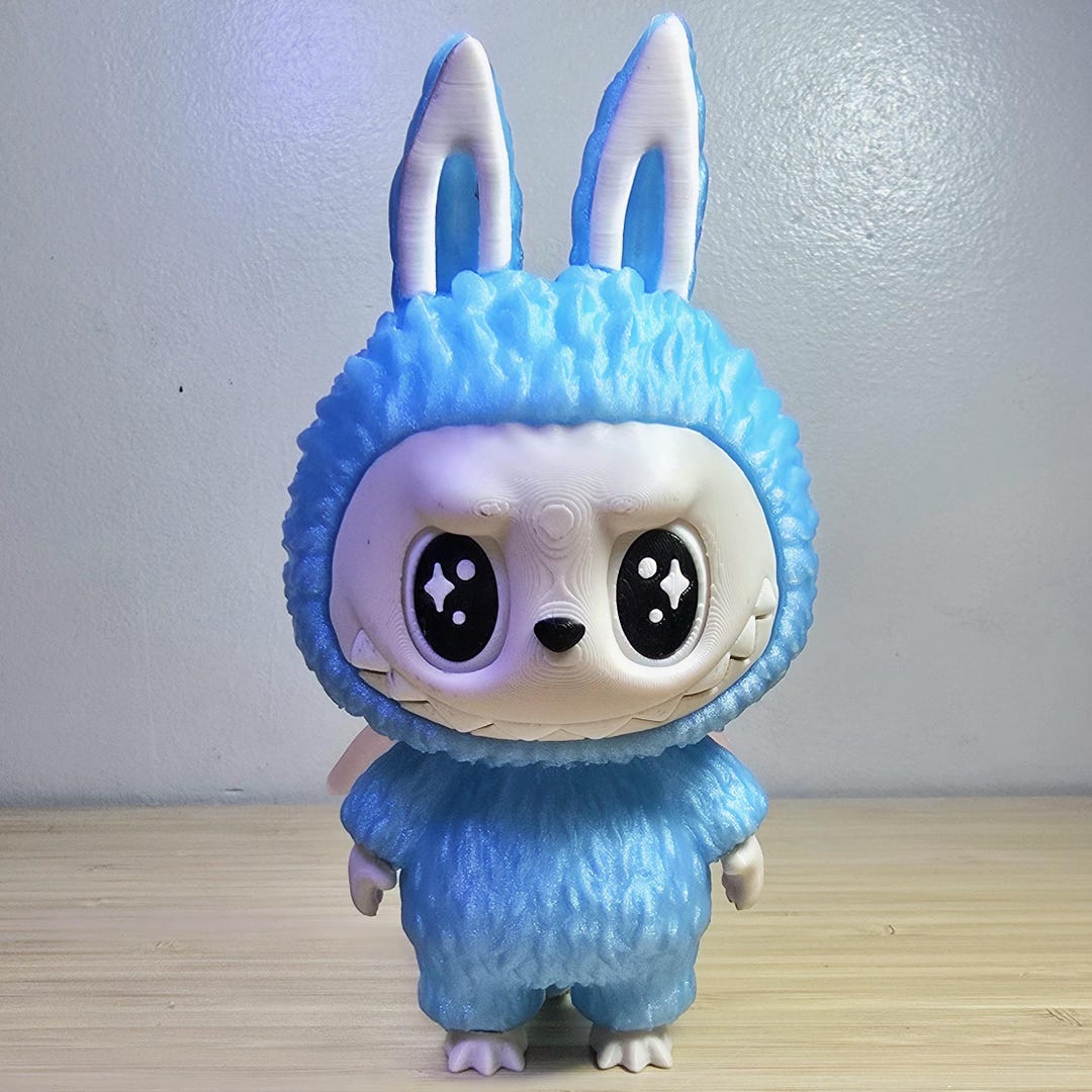 Labubu Angel in Clouds | 3D Printed Fan Art Figure - Etsy
