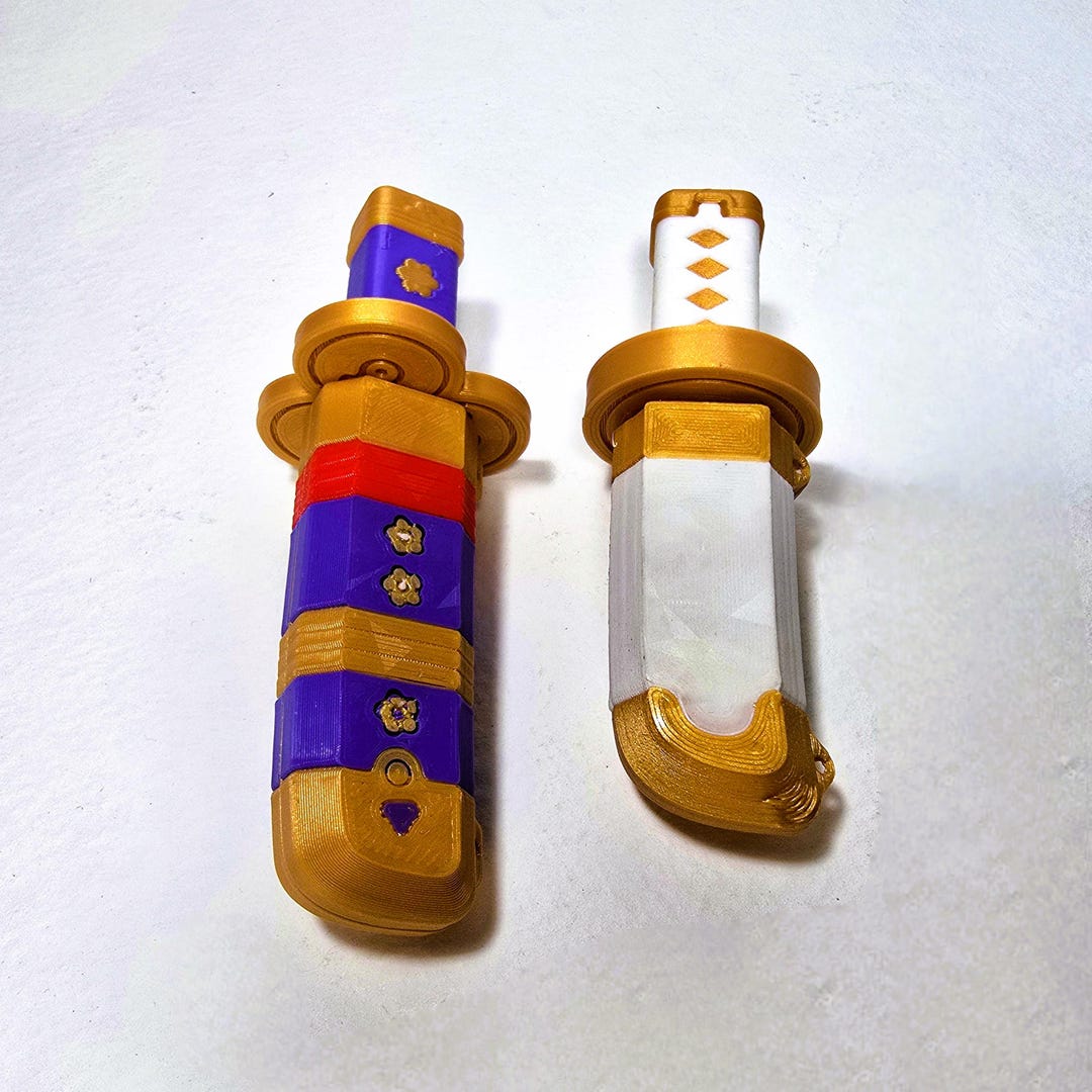 Enma & Wado Ichimonji One Piece Inspired Mini Fidget Swords - Etsy