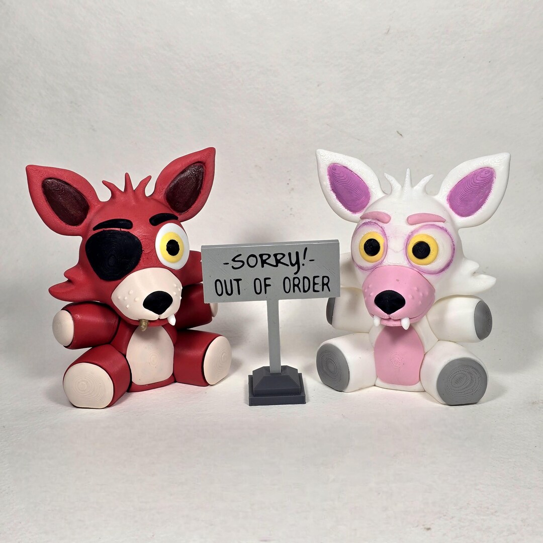 Foxy & Funtime Foxy 3D Printed Plush - Etsy UK