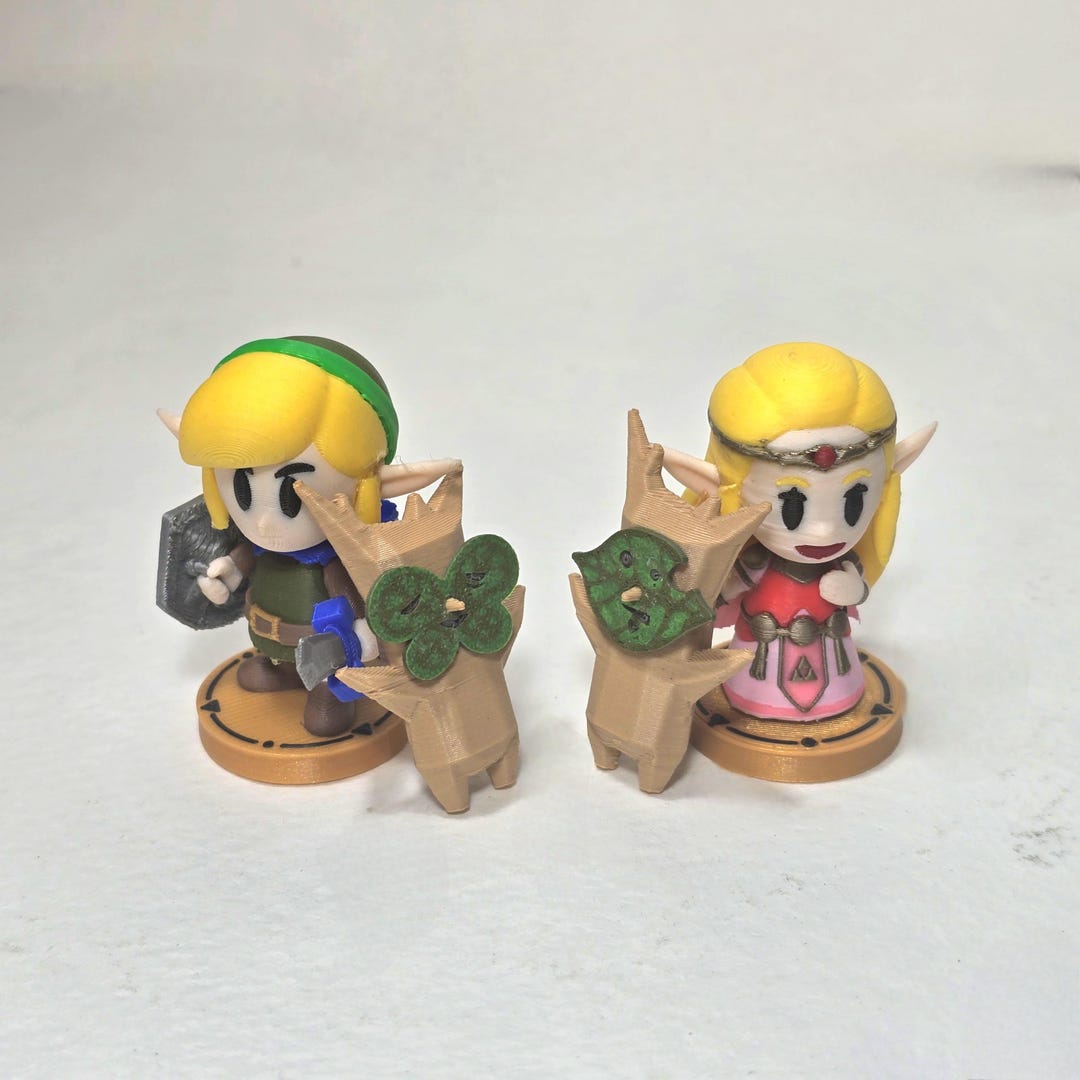 Legend of Zelda Mini Figurines Link, Koroks, Princess Zelda - Etsy
