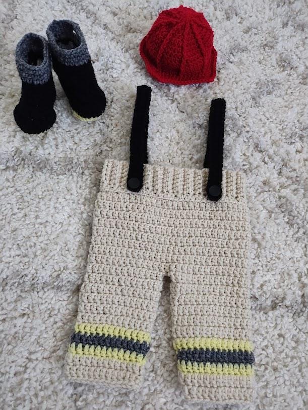 Baby Fireman Outfit Baby Fireman Clothes Set Costume Halloween Baby - Etsy