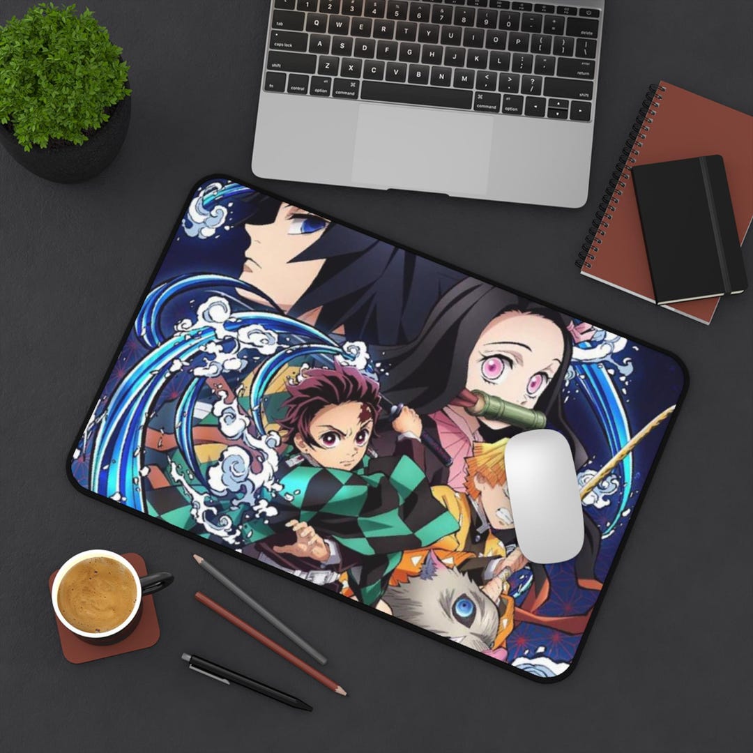 Demon Slayer All Character Custom Desk Mat, Anime Desk Mat, Anime Gift ...