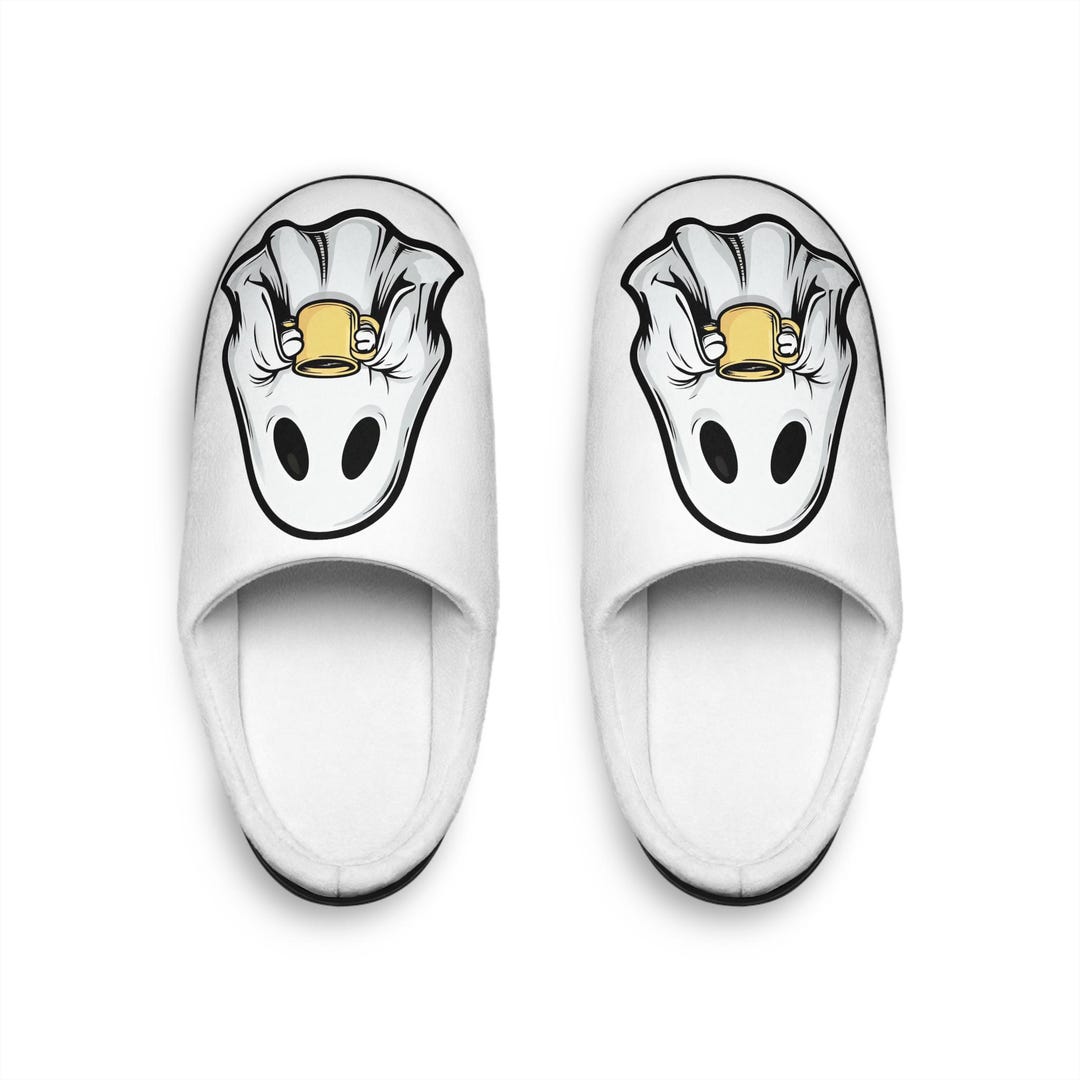 Ghost Coffee Slippers, Women's House Shoes, Indoor Footwear, Cozy ...