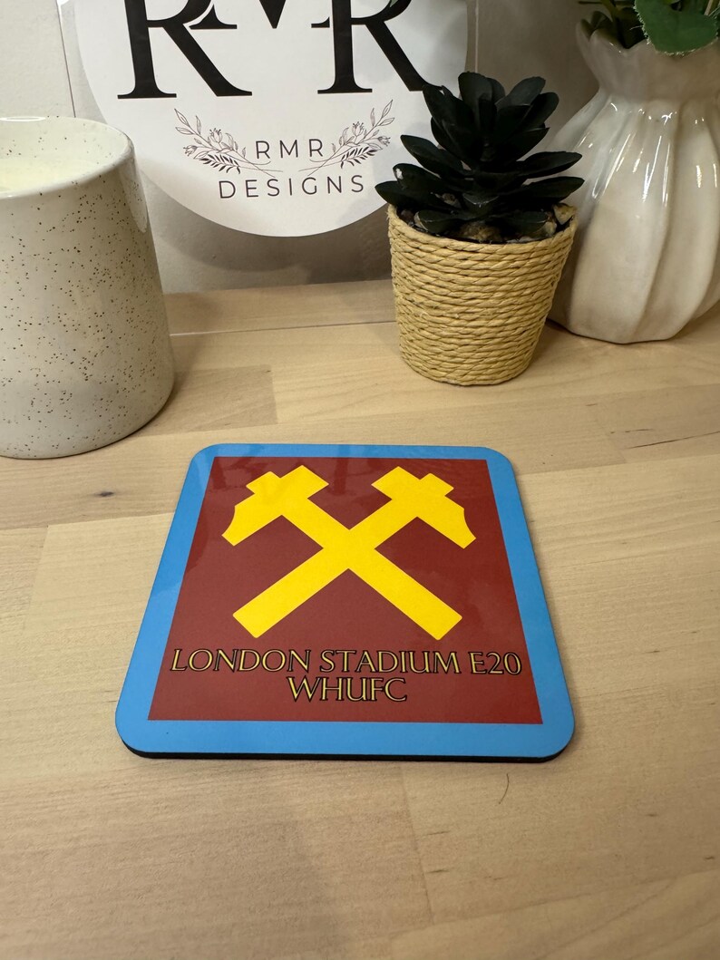 West Ham United Football Club Football Coaster: WHUFC London Stadium - Etsy