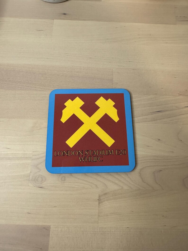 West Ham United Football Club Football Coaster: WHUFC London Stadium - Etsy
