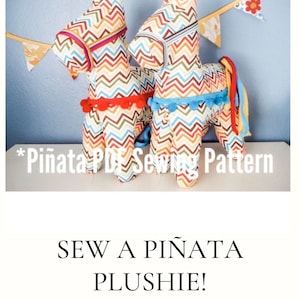 SEWING PATTERN Piñata Stuffed Animal. Make a Festive Cinco De Mayo ...